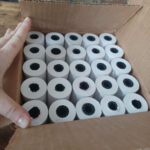 Office | 2 14 X 25 Thermal Paper Receipt Rolls 225 X 5 Ft Pos Cash ...